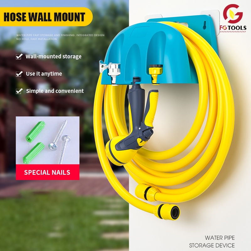 Water pipe rack wall mount PVC hose storage rack | Shopee Philippines