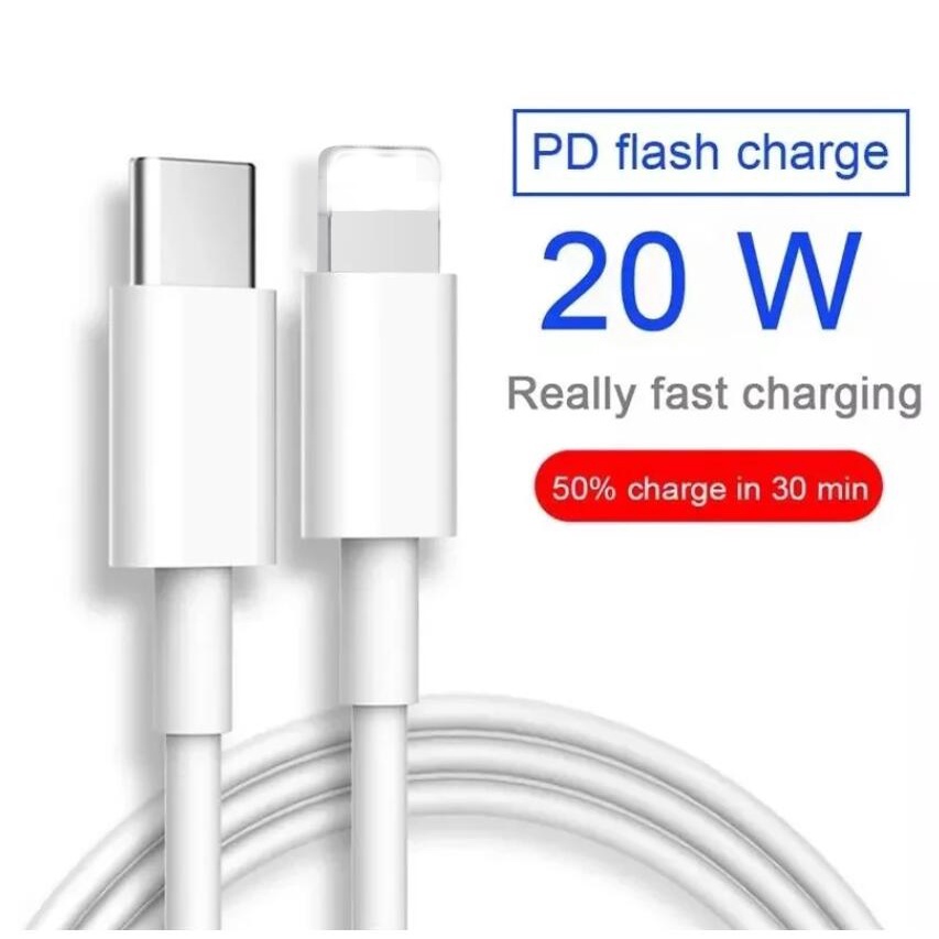 PD 20W USB-C to lighting Cable Type C to L Data Cable Fast Charger ...