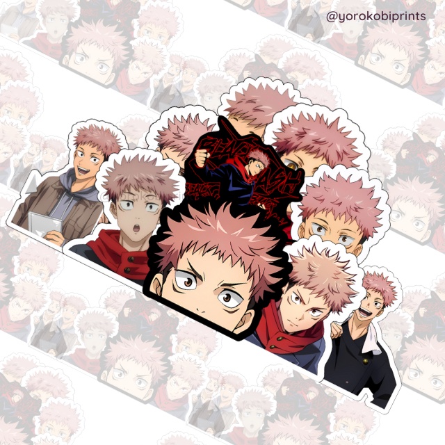 Yuji Itadori - Jujutsu Kaisen - Peeker, Icon - Waterproof Laminated ...