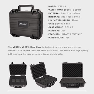 VESSEL New Watch Case Organizer Storage Hard Cases with Foam for ...