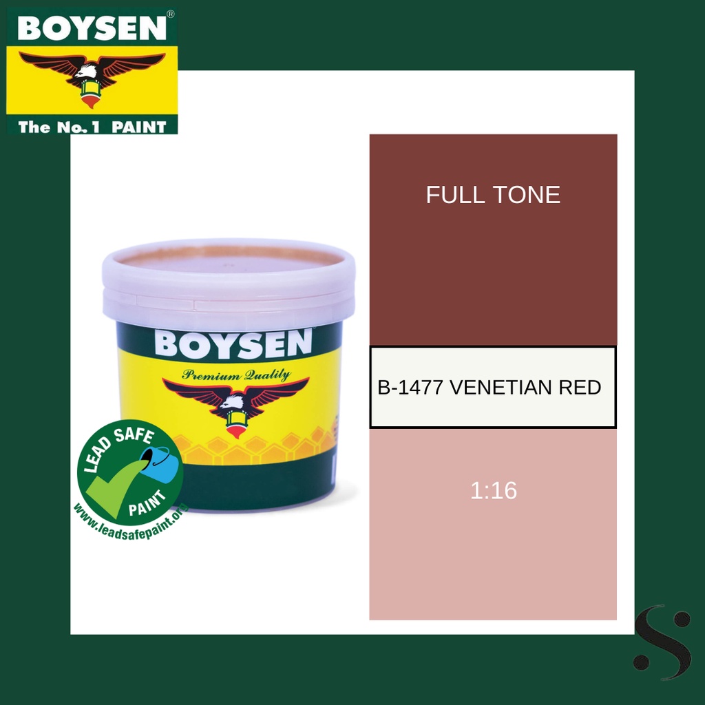 Boysen Latex Color Venetian Red B14771/4L (Exterior Paint Water Based ...