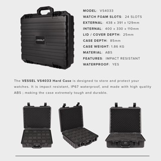 VESSEL New Watch Case Organizer Storage Hard Cases with Foam for ...