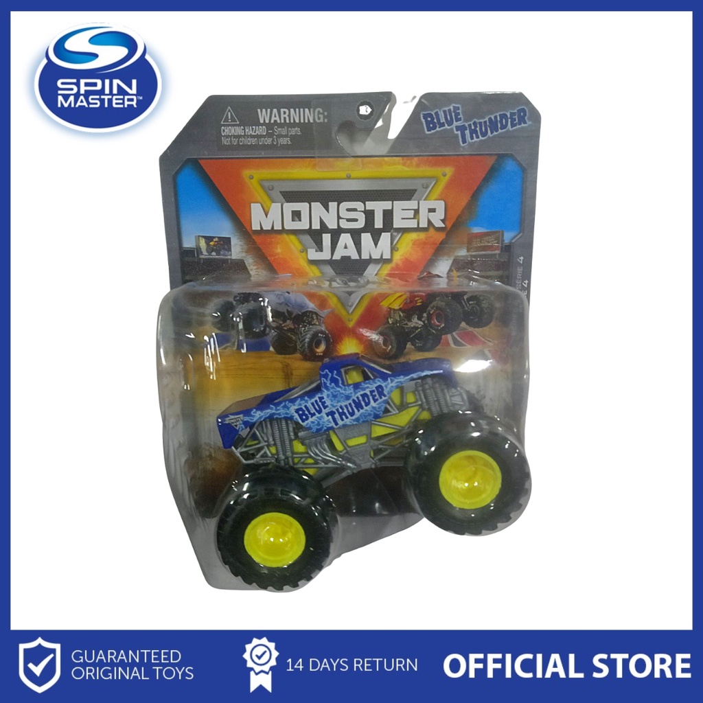 Monster Jam 1:64 Scale Die Cast Value Monster Truck Blue Thunder Toy ...