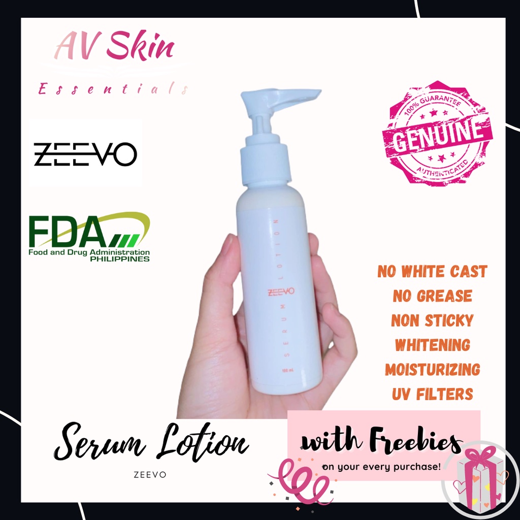 (COD) ZEEVO Serum Lotion w/UV Filters 100ML | Shopee Philippines