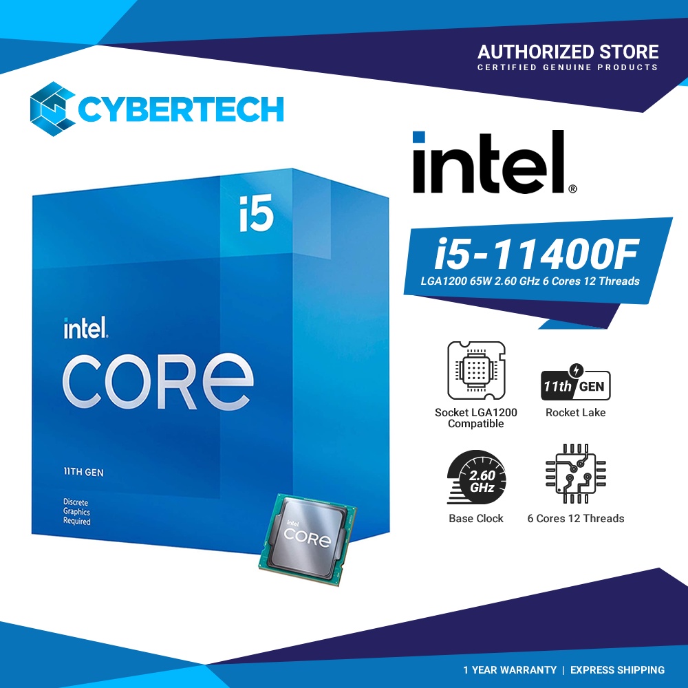 Intel Core i5-11400F Desktop Processor 6 Cores Up To 4.4 Ghz Lga1200 12M Cache 4.40 | Shopee ...