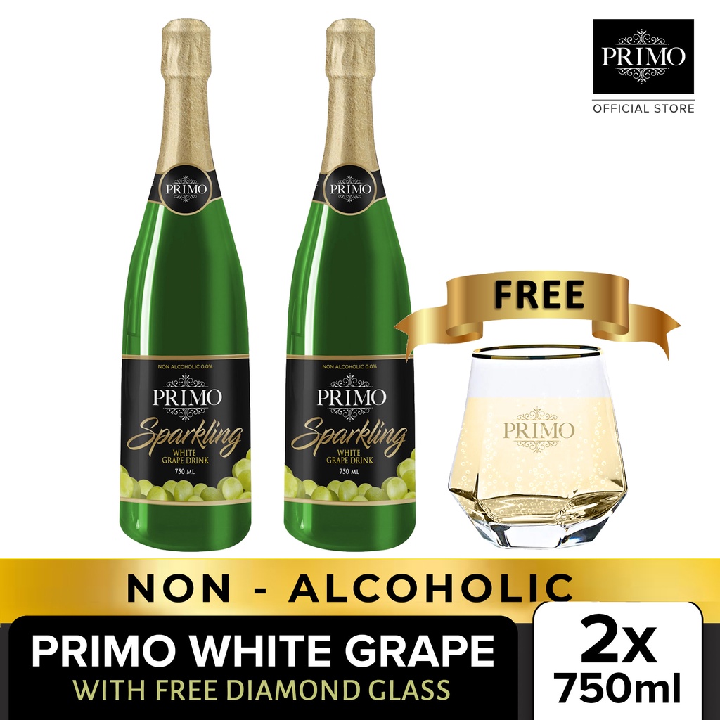 PRIMO White Grape Sparkling Juice 750ml By 2's | Shopee Philippines
