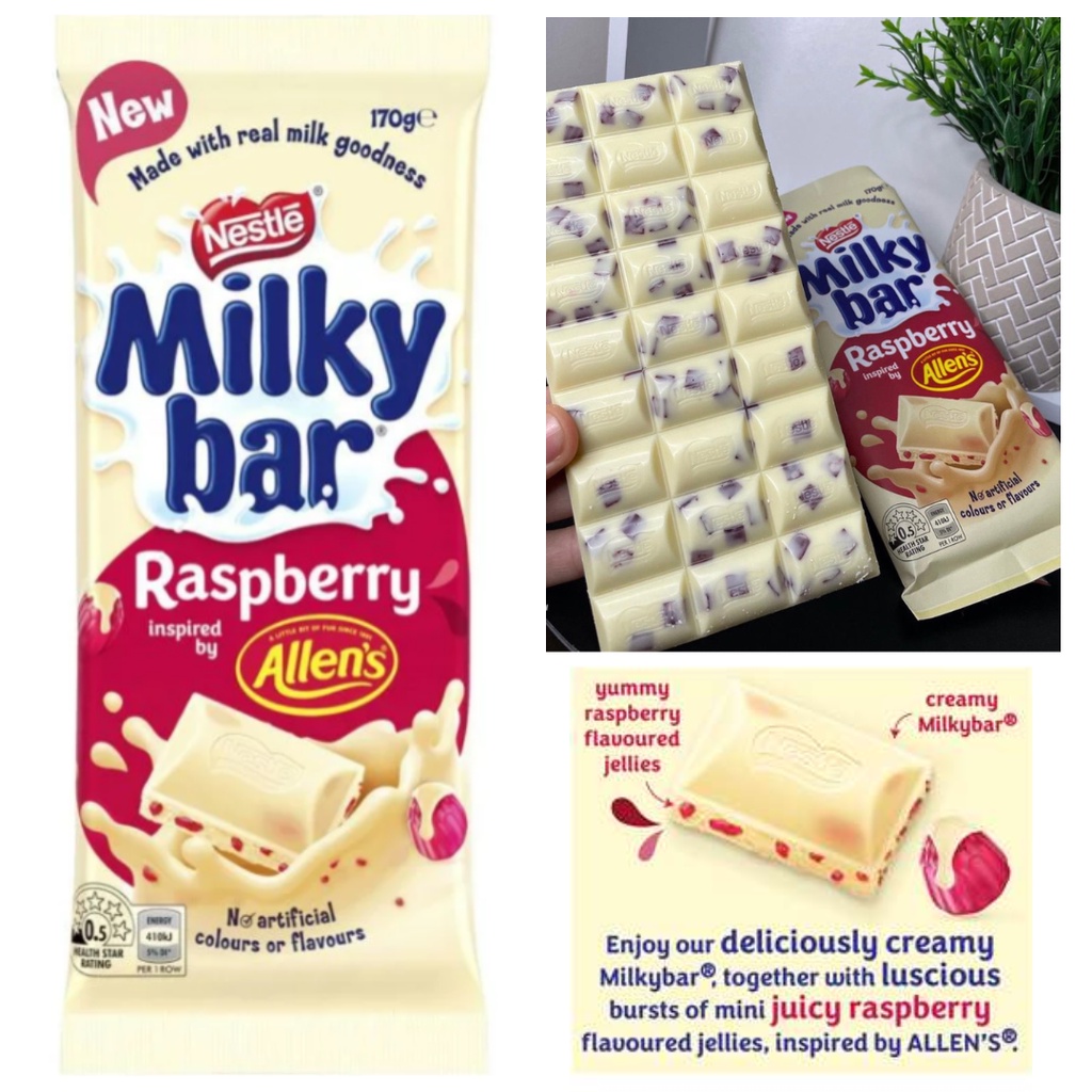 NESTLE MILKY BAR WHITE CHOCOLATE BARS - ASSORTED FLAVORS (1 BAR PER ...