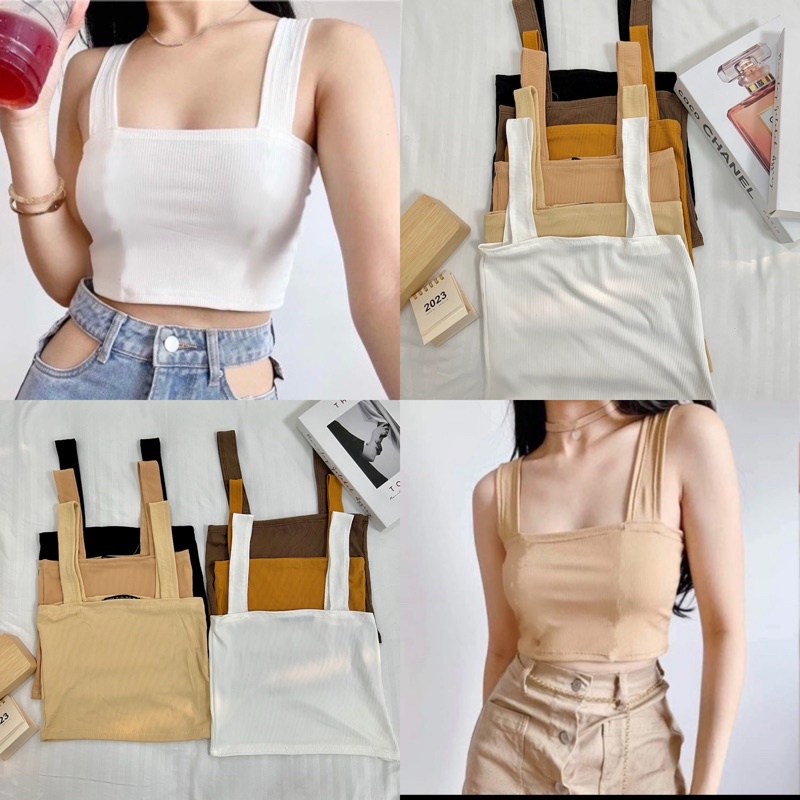 Ayi- sleeveless basic crop sexy sando for women | Shopee Philippines