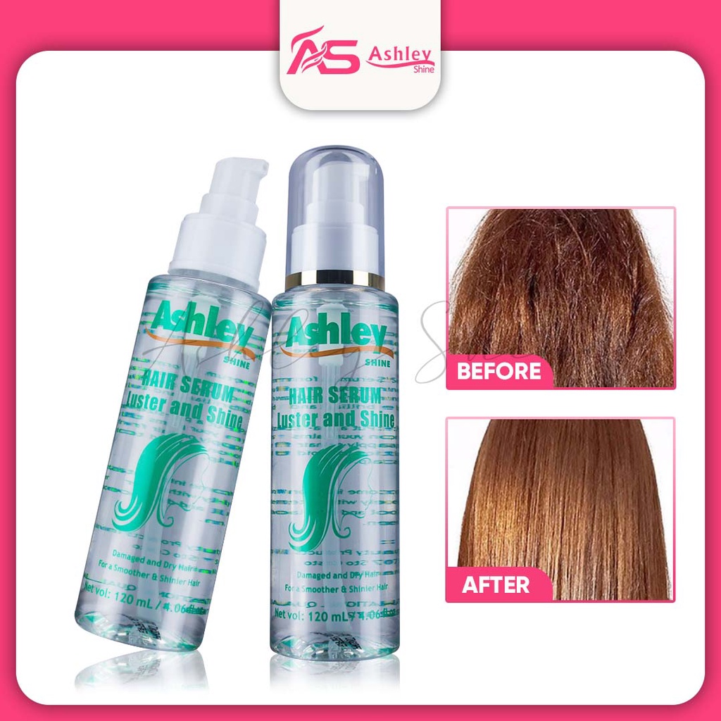 Ashley Shine Hair Serum Luster and Shine Repair Damage Dry Hair 120ml AS-H001 | Shopee Philippines