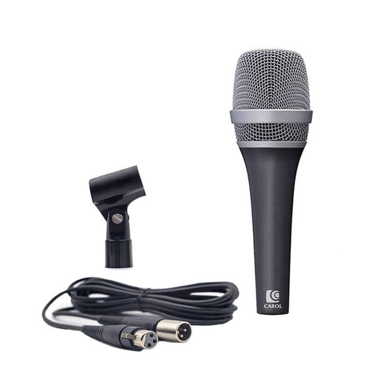 CAROL P-1 Dynamic Supercardioid Unidirectional Vocal Microphone with 4 ...