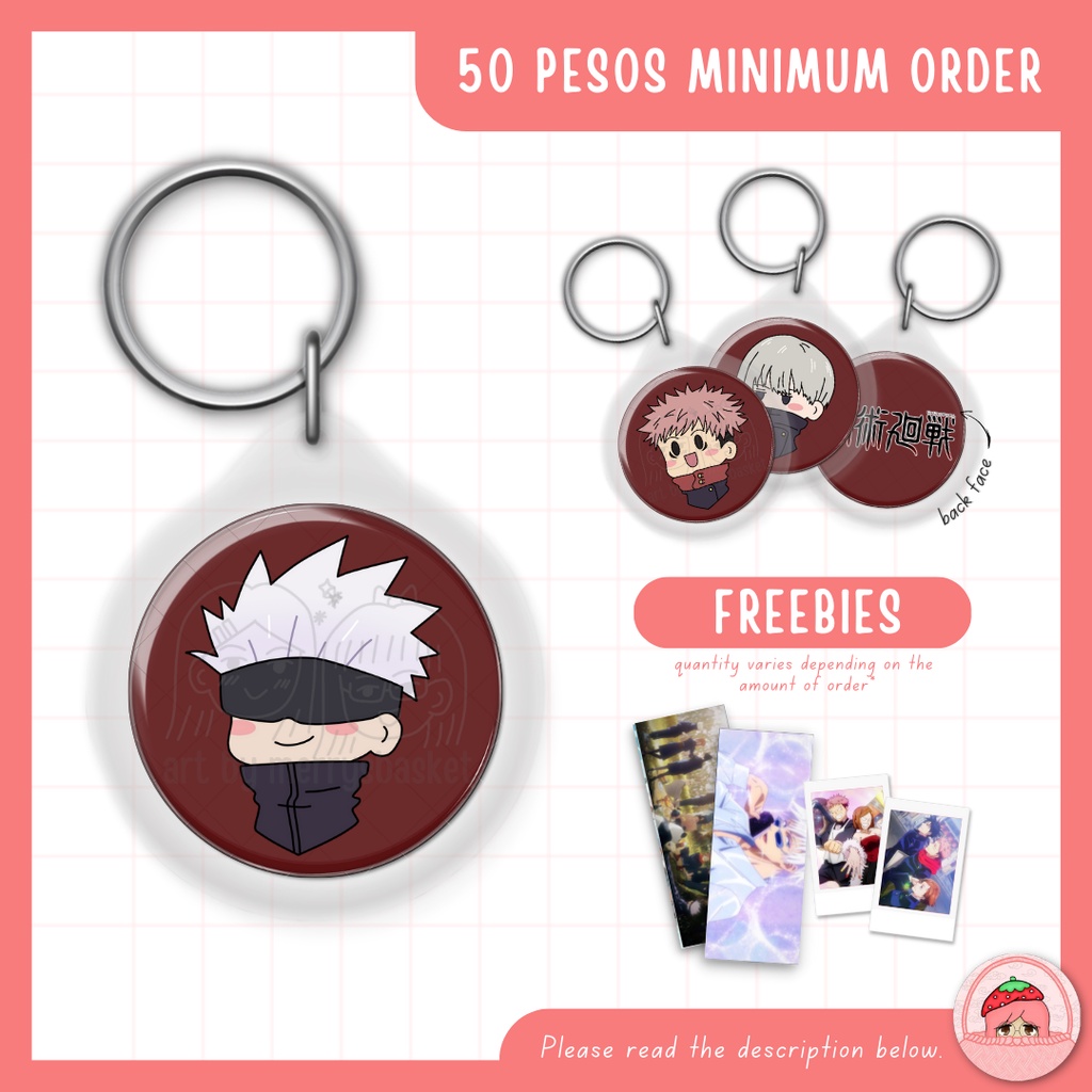 JUJUTSU KAISEN ANIME ACRYLIC KEYCHAINS (VER. 1) | Shopee Philippines