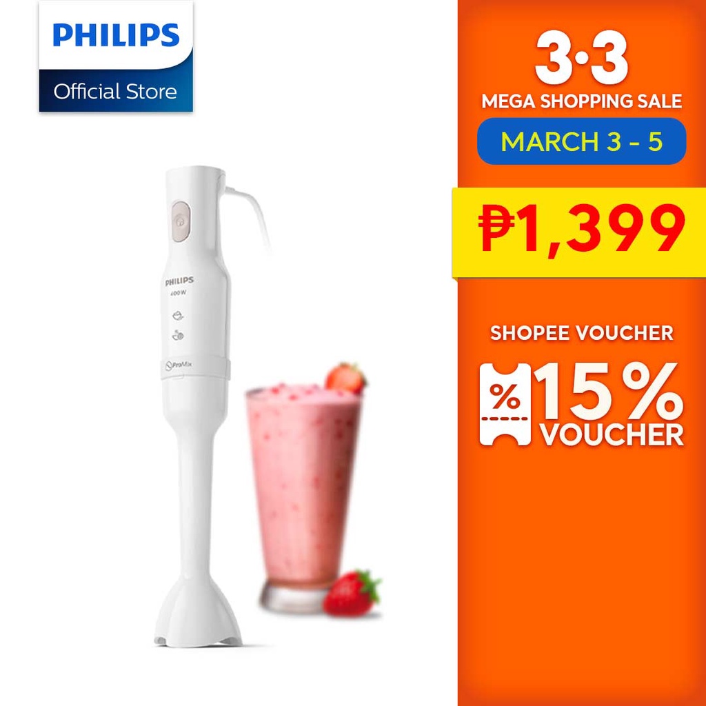 Philips ProMix Hand Blender [HR2520/00] 400W, Lightweight and Compact ...