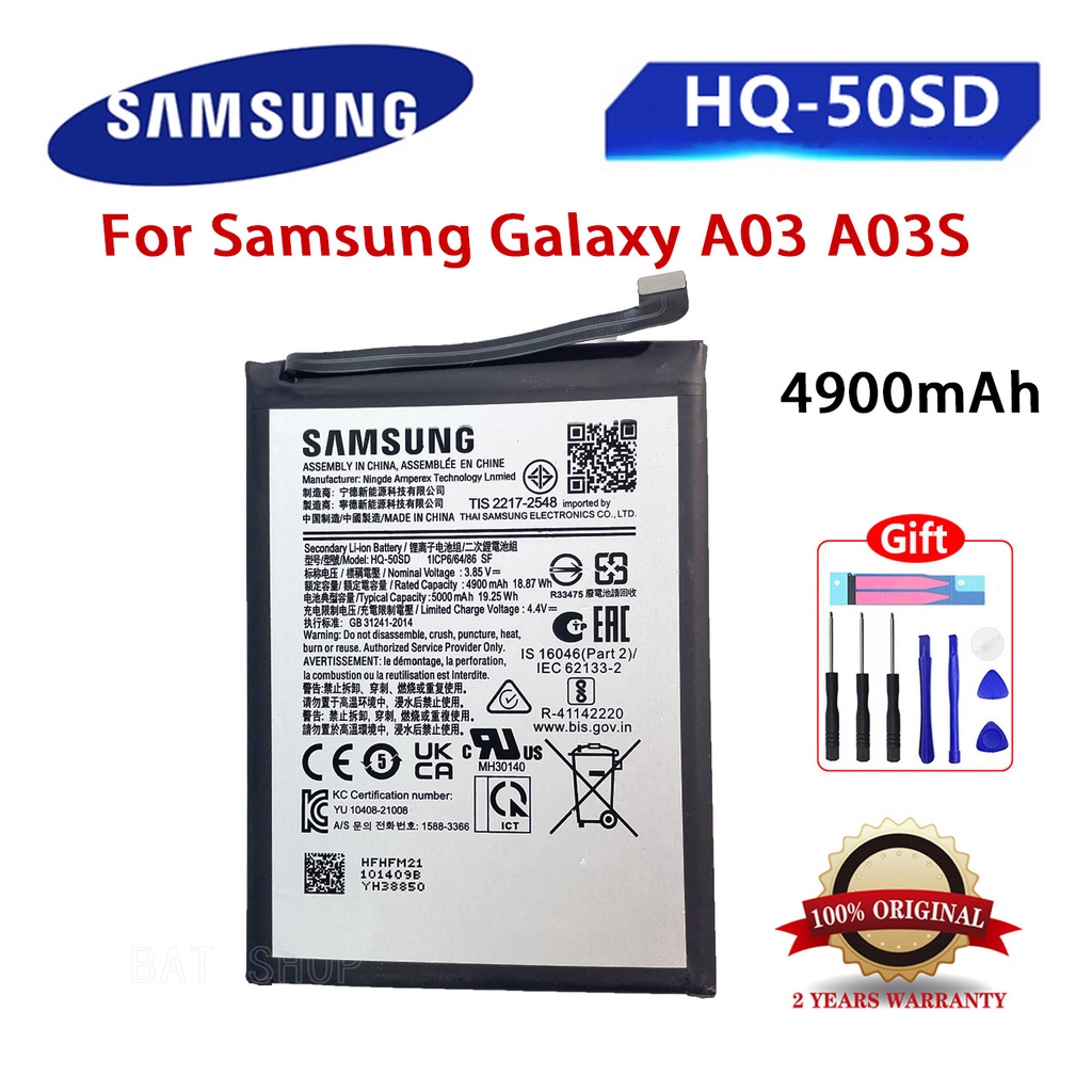 Samsung Original Battery HQ-50SD For Samsung Galaxy A03 A03S Battery ...