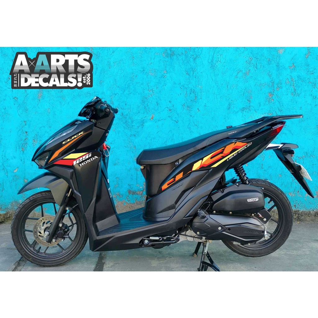 Honda Click 125v.2 Custom Stock Design Laminated Sticker Decals ...