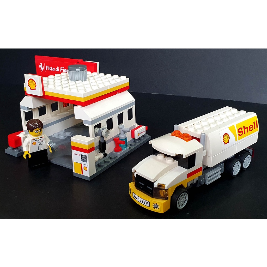 LEGO NEW Shell Tanker 40196 Shell Station 40195 V-Power Classic Ferrari ...