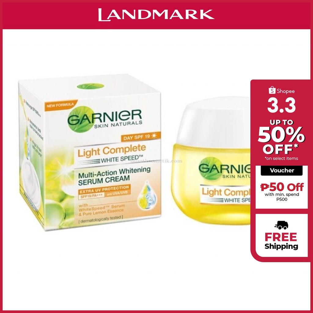 Garnier Light Complete Multi Action White Serum Cream Spf36 50ML ...