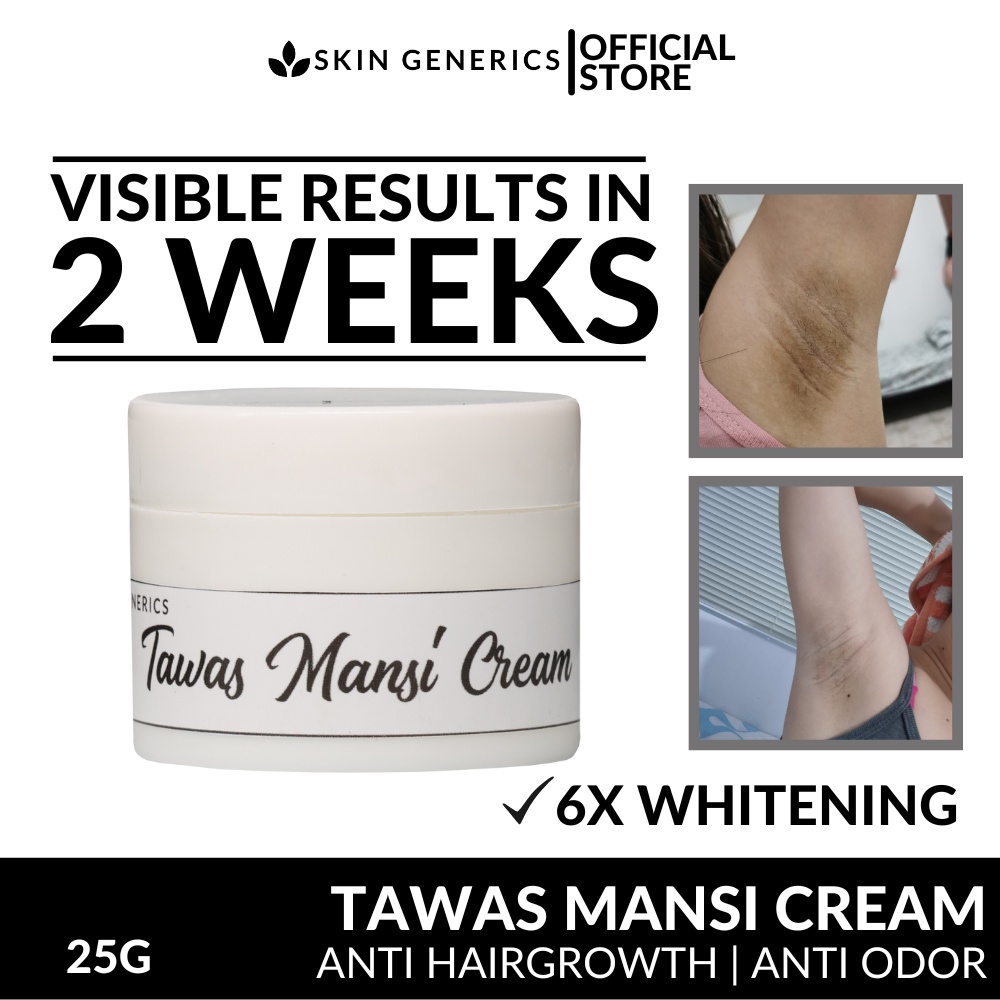 [ 6X UNDERARM WHITENING DEODORANT ] SkinGenerics Tawas Mansi Cream for ...