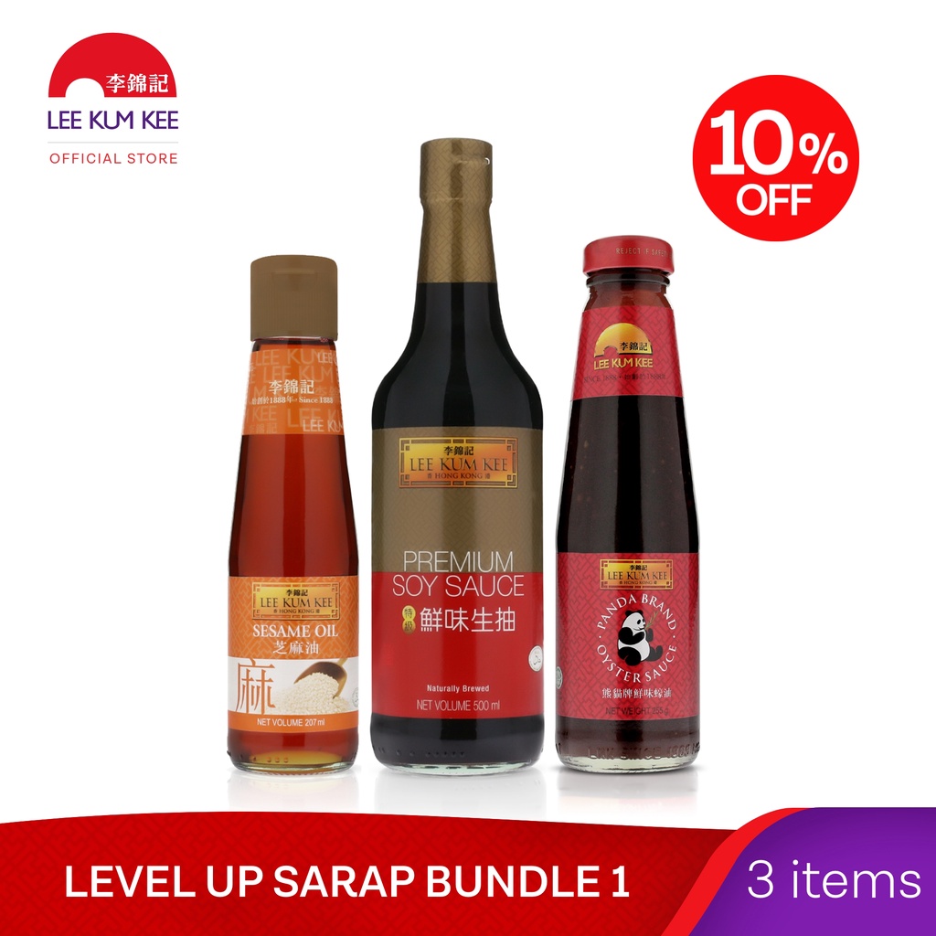 Level Up Sarap Bundle 1 (Premium Soy Sauce 500ml + Sesame Oil 207ml ...