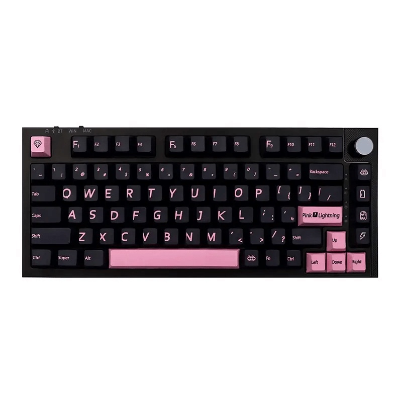 Pink Lightning 148 Keys PBT Dye Sublimation Cherry Profile Keycaps Set ...