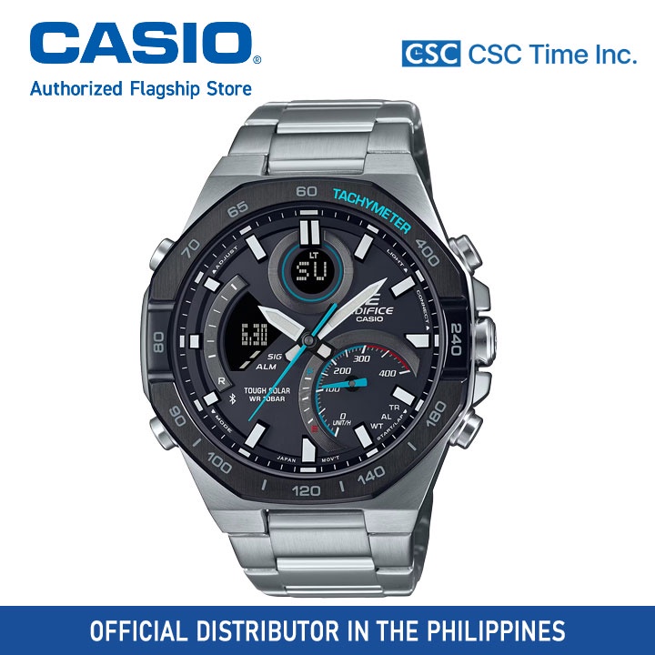 Casio Edifice (ECB-950DB-1ADF) Stainless Steel Strap 100 Meter ...