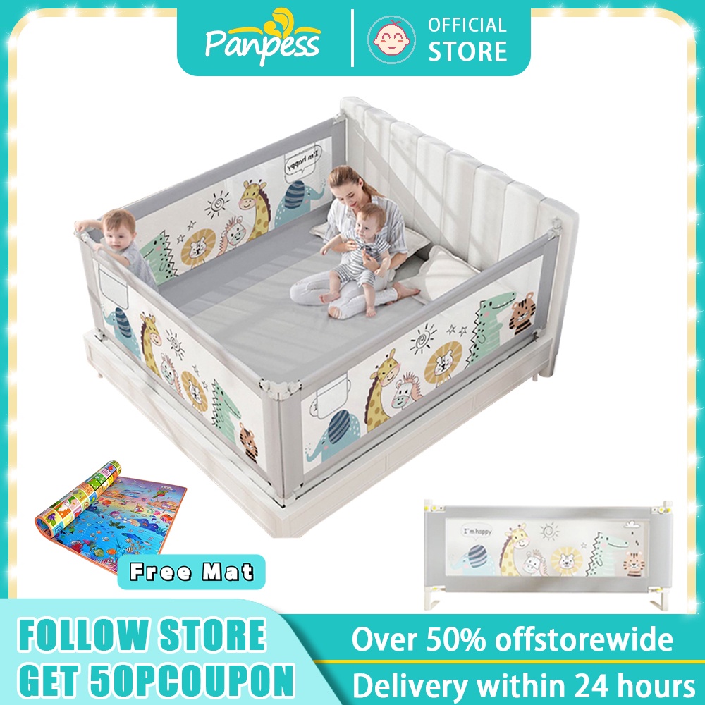 Panpess Big Baby Playfence babybed guardrail Bed Rail Guard Vertical ...