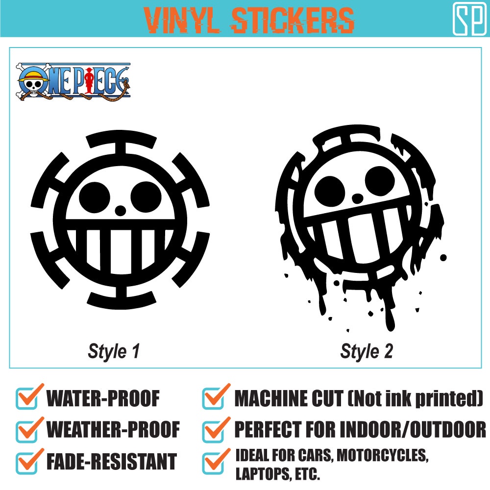 Trafalgar Law Vinyl Decal Sticker - One Piece | Shopee Philippines