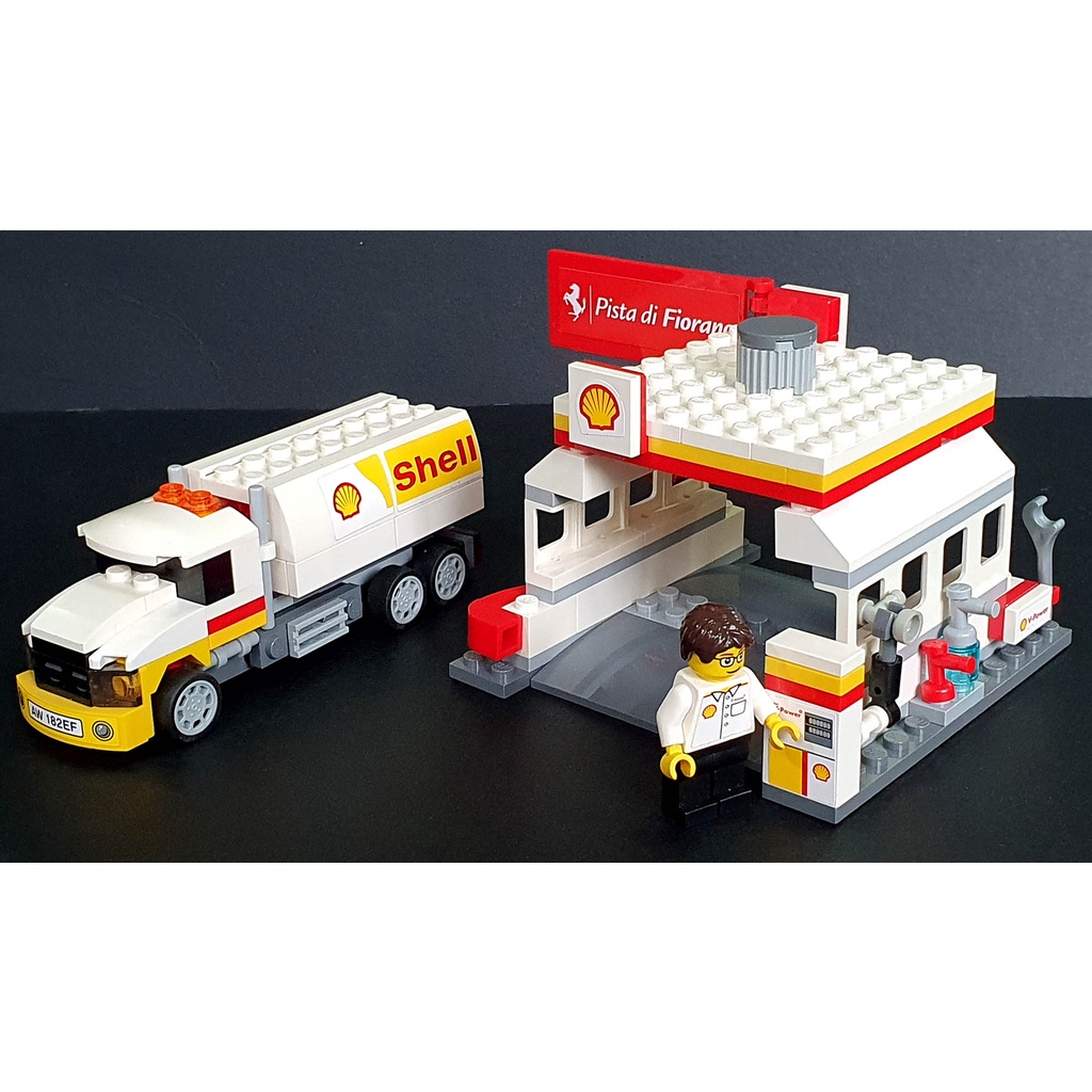 LEGO NEW Shell Tanker 40196 Shell Station 40195 V-Power Classic Ferrari ...