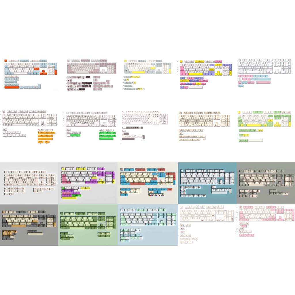 PBT Mechanical Keyboard Keycaps XDA/MDA/Cherry Profile For Gateron ...
