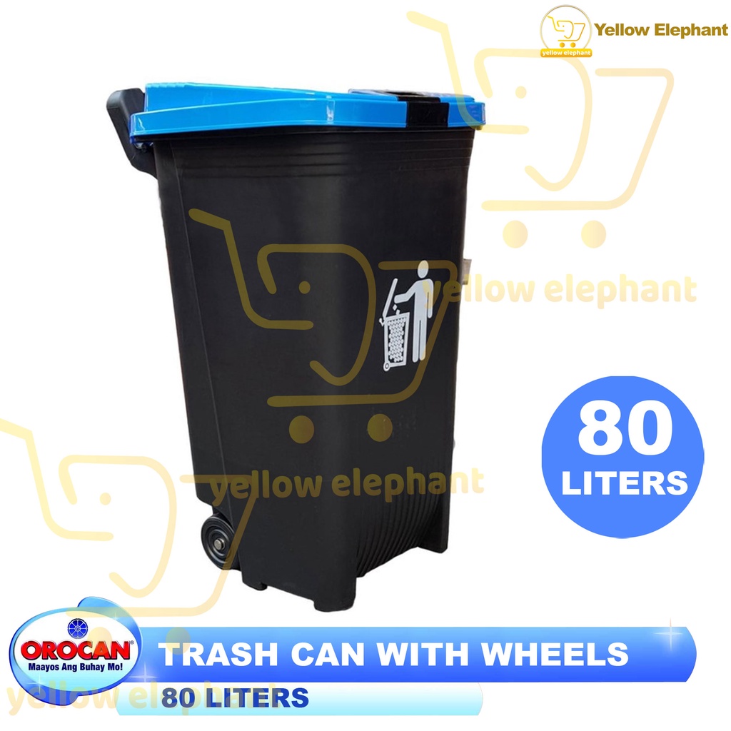 Orocan Trash Can with Wheels 80 LITERS | Shopee Philippines Orocan Trash Can with Wheels 80 LITERS | Shopee Philippines