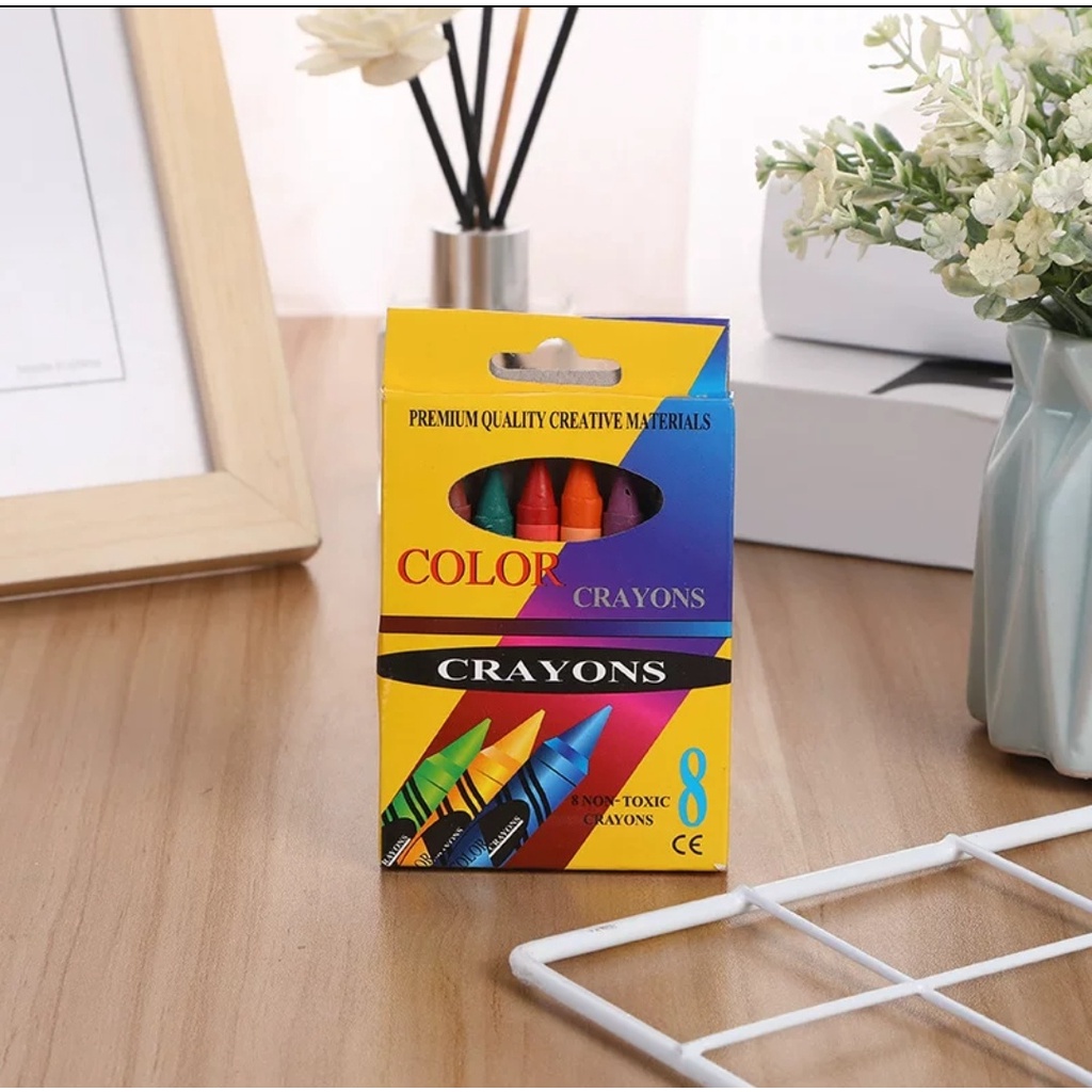 YUTU 8color Non-Toxic Generic crayons art & crafts school supplies ...