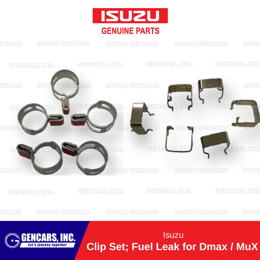 Isuzu Clip Set; Fuel Leak for Dmax / MuX 4JK1/4JJ1/ 4JJ3 (Genuine Parts ...