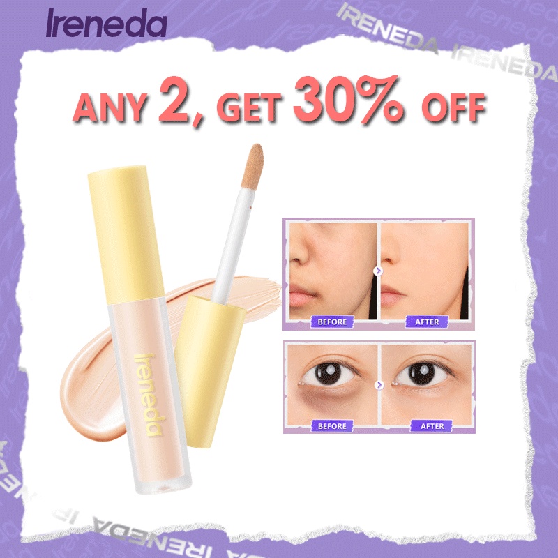 Ireneda Flawless Liquid Concealer Longlasting Breathable Waterproof ...