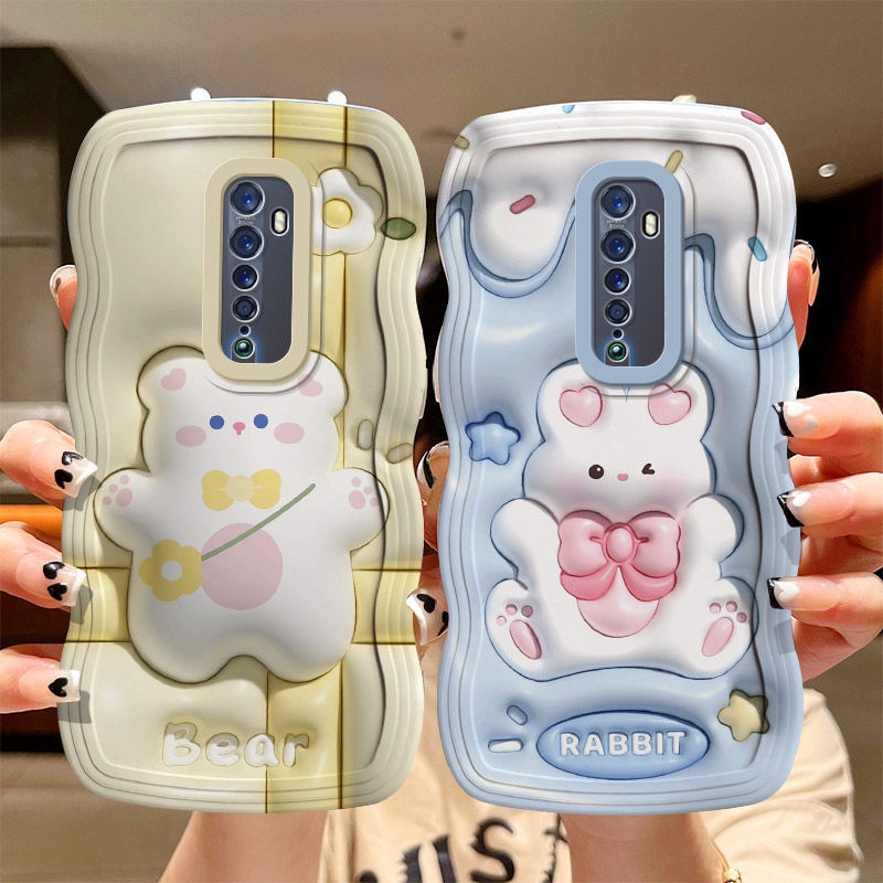 Case OPPO Reno2F Reno2 New ins Japan and Korean Design Couples Phone ...