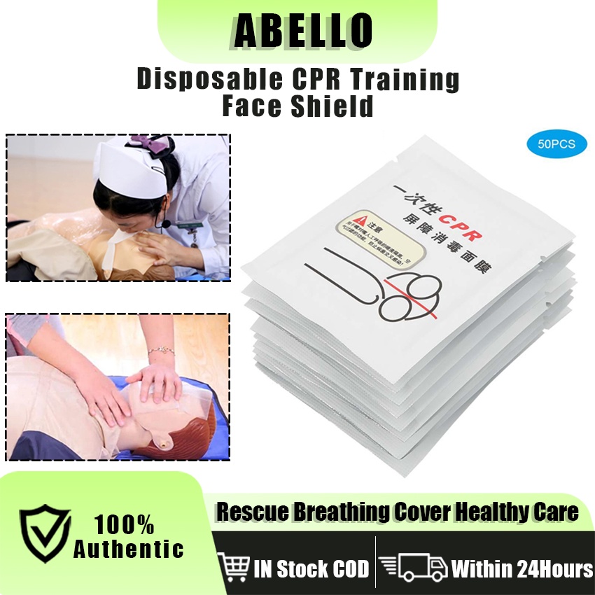 50pcs Sterilization Grade First Aid CPR Mask Disposable Barrier face ...