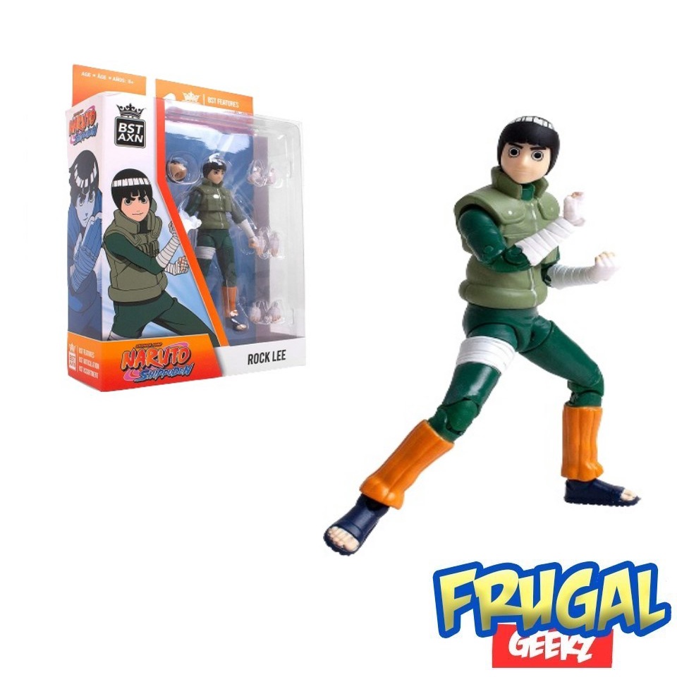 BST AXN Naruto Shippuden - ROCK LEE 5" Action Scale Figure | Shopee ...