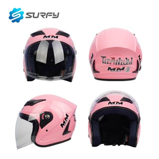 MTM Helmet Motoman Half Face Helmet With Anti-Theft Lock System S-101 ...
