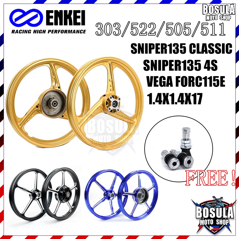 Enkei Mags Rims 3/5Spoke Sniper135 Classic LC135 Vega Force Front Disc ...