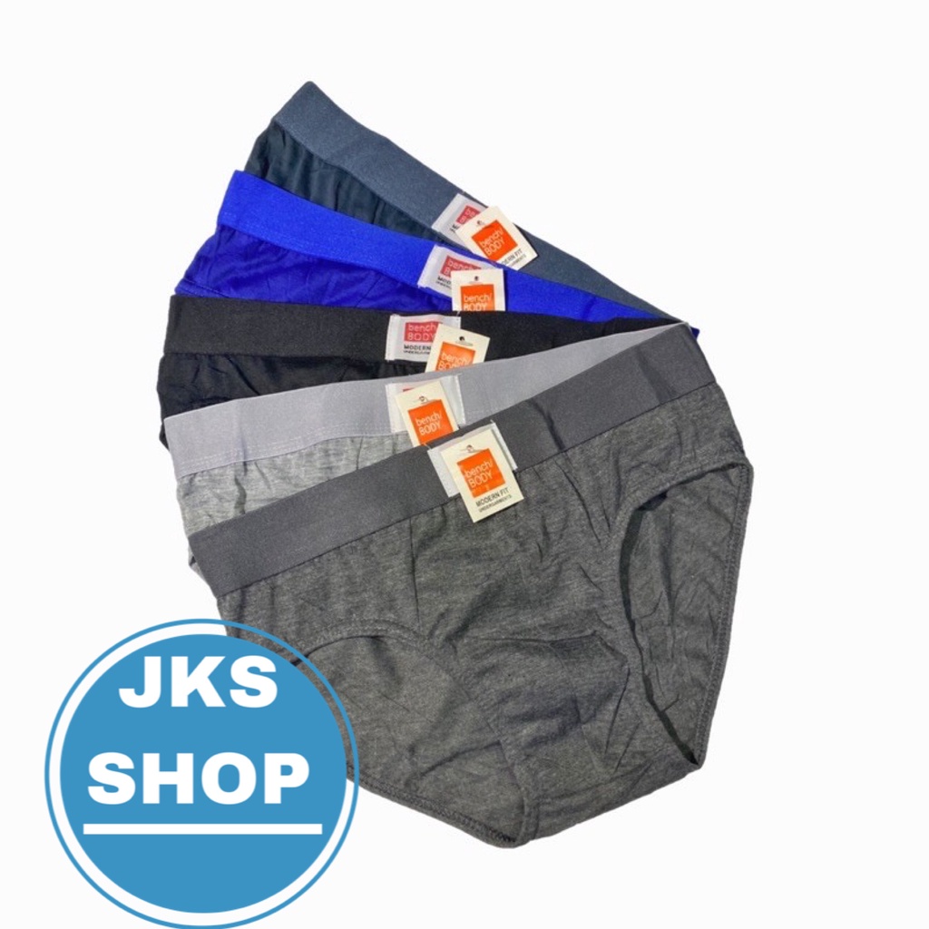12Pieces Underwear Men's Cotton Briefs Bench Body M-L-XL-2XL | Shopee Philippines