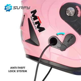 MTM Helmet Motoman Half Face Helmet With Anti-Theft Lock System S-101 ...