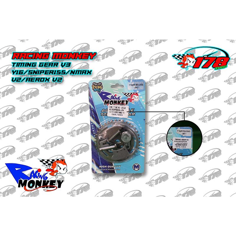 racing monkey timing gear v3 y16/sniper155/nmax v2/aerox v2 w ...