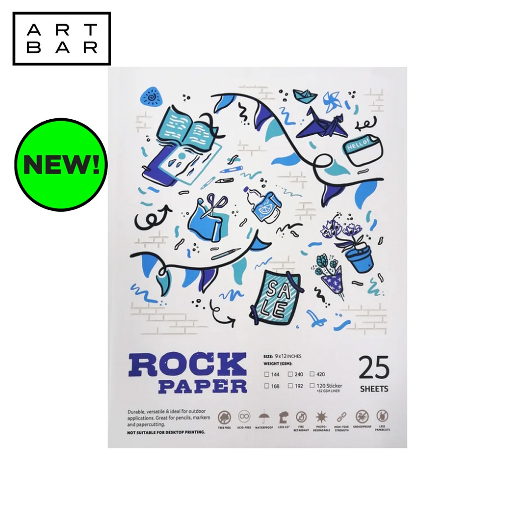 Rockpaper Fine Board 9X12 420gsm 25s Smooth and Waterproof - Art Bar PH ...