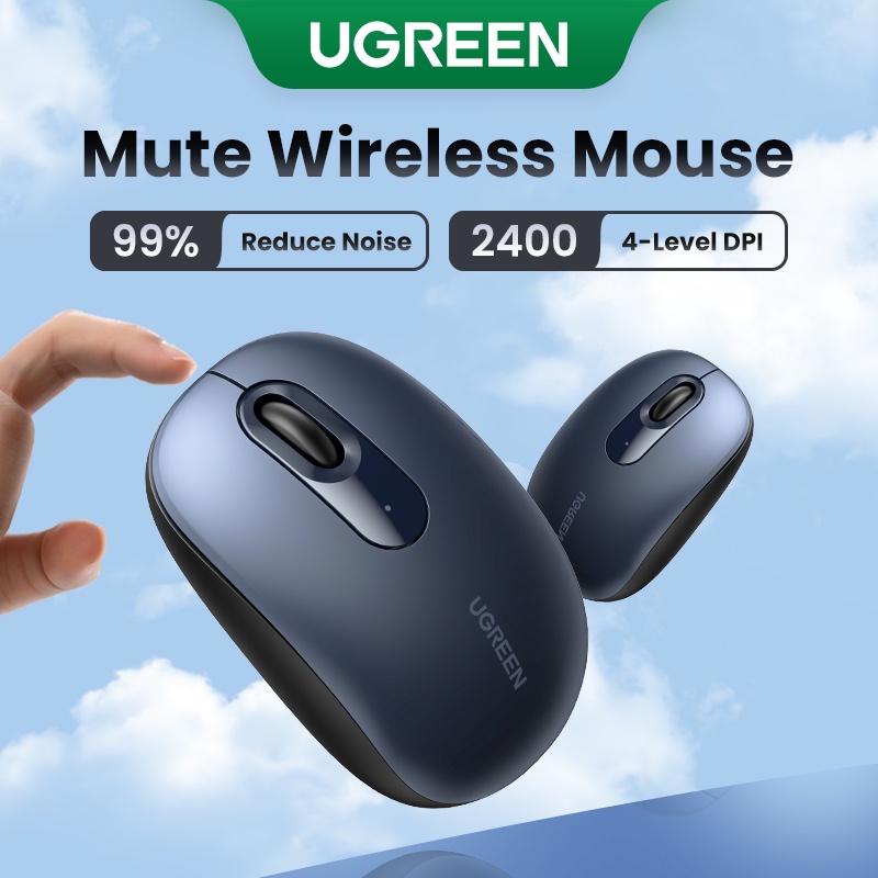 UGREEN Wireless Mouse 2.4G Silent Computer Mouse with USB Receiver ...
