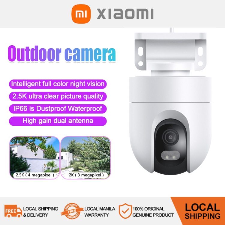 Xiaomi CCTV Camera Outdoor CW400 Smart safe IP66 2.5K Night Vision WiFi ...