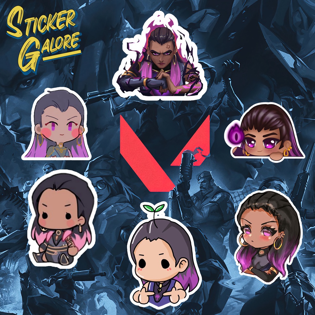 REYNA VALORANT SPRAY STICKERS (WATERPROOF AND SCRATCH PROOF, VINYL ...