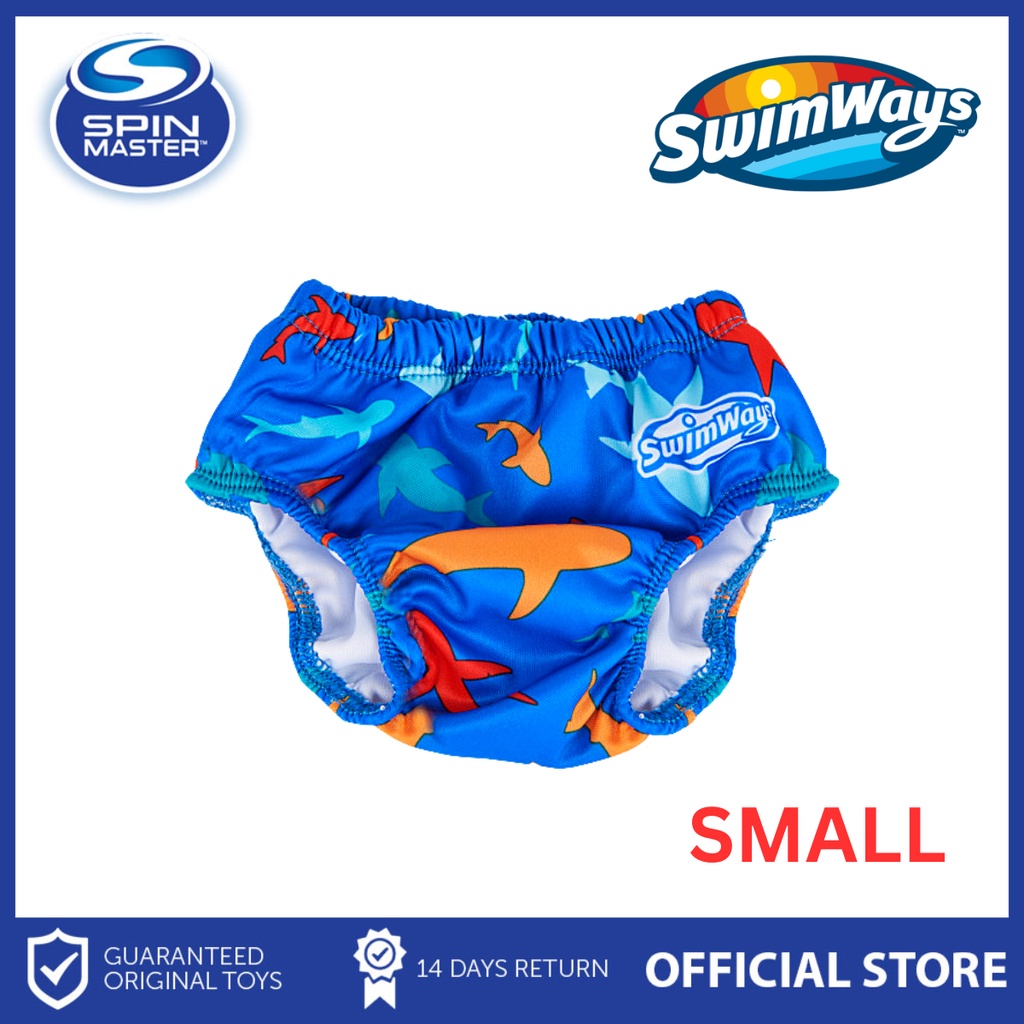 Swimways Reusable Baby Swim Diaper Shark Print Water Clothes, Swimming ...