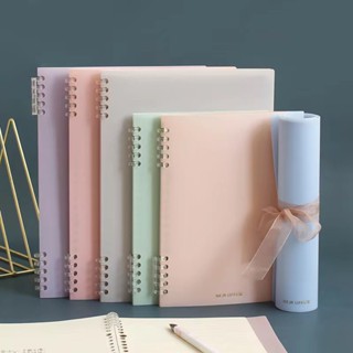 A5(20 holes)/B5(26 holes) Soft Pastel Color Binder Notebook Refillable ...