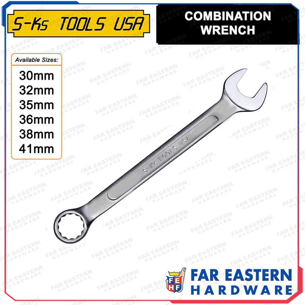 SKS TOOLS Combination Wrench Spanner Open Close 30mm 32mm 35mm 36mm ...