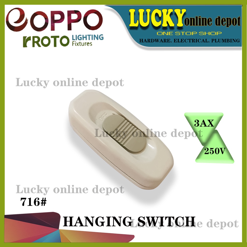 EOPPO/rROTO HANGING SWITCH 716 3A 250V | Shopee Philippines