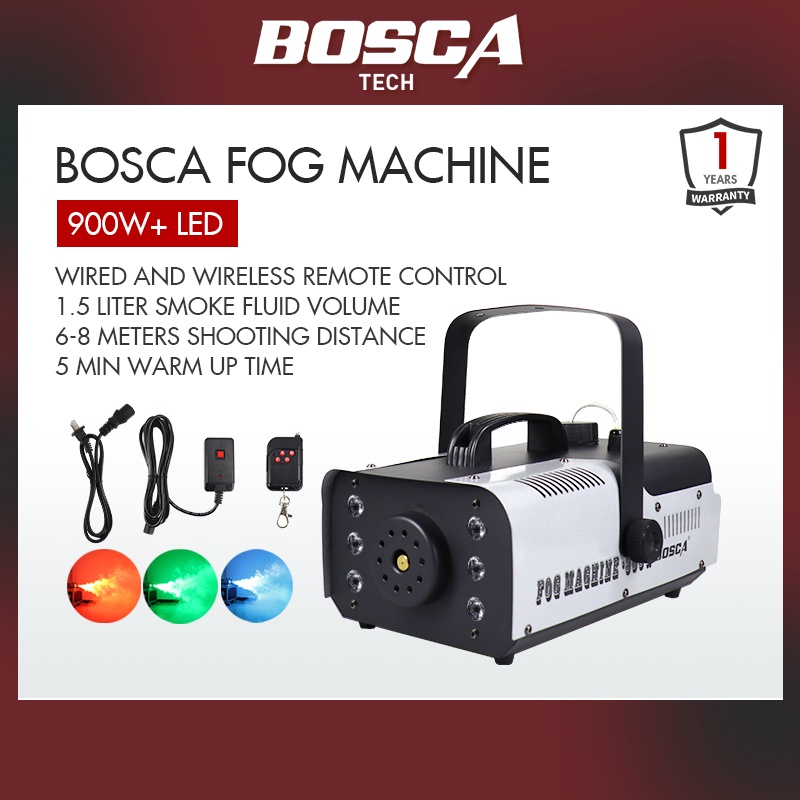 BOSCA FOG MACHINE 900W Smoke Machine Stage Smoke Fog Effect Machine ...