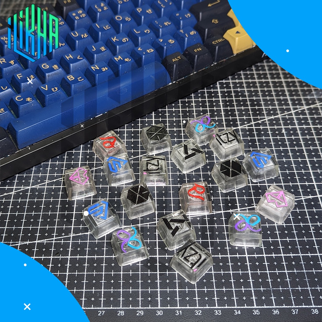 "Click for other groups" Engraved Resin Kpop Artisan Keycap Mechanical ...